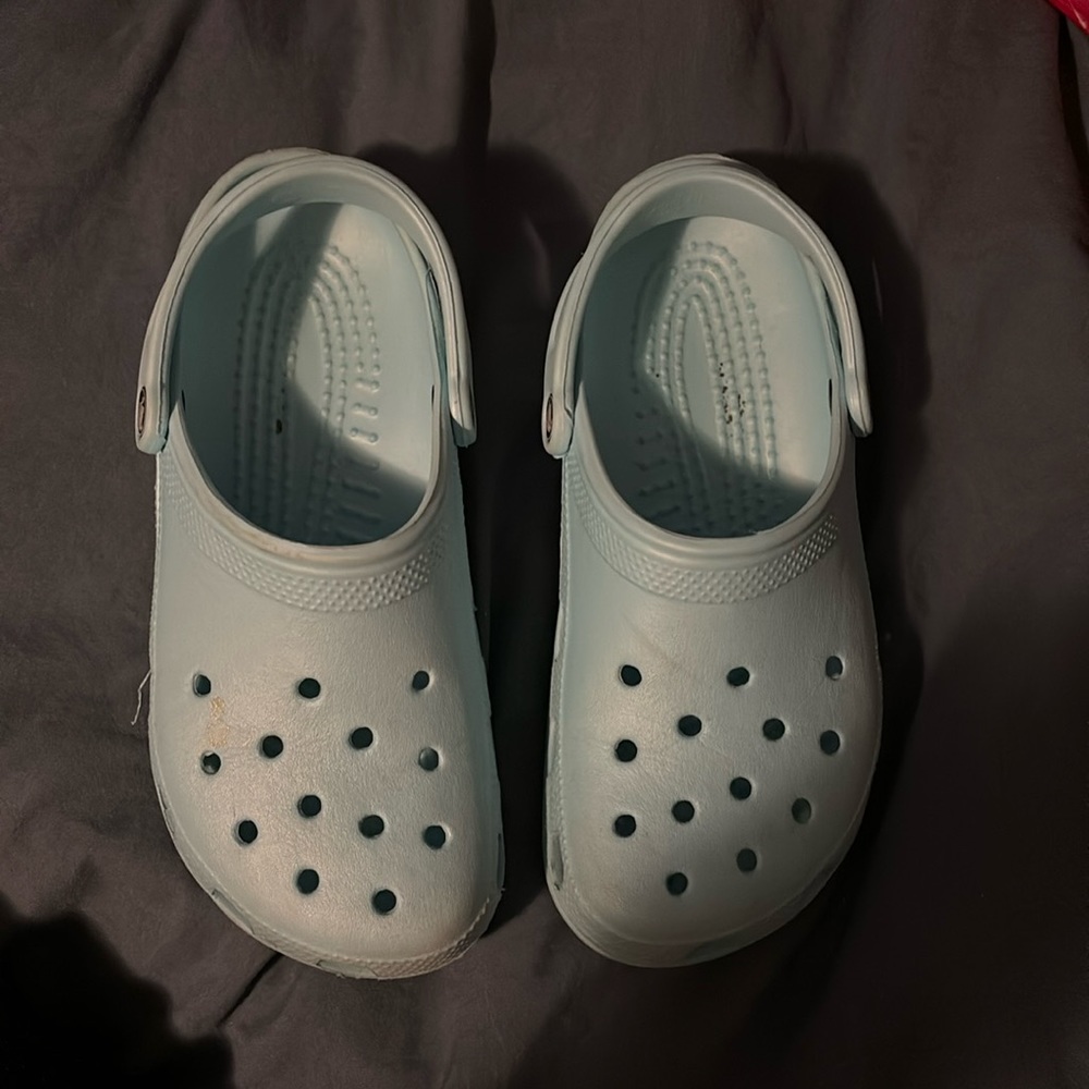 Light Blue Crocs - Gem